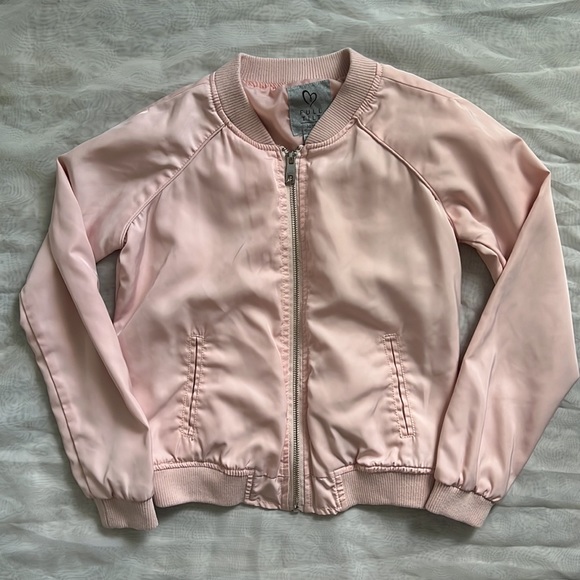 Full Tilt | Jackets & Coats | Full Tilt Light Pink Bomber Jacket | Poshmark